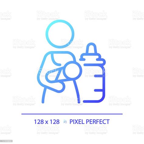 Lactation Room Pixel Perfect Gradient Linear Vector Icon Stock