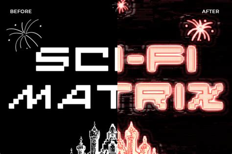 Scifi Matrix Text Effect Layer Styles Including Scifi And Text Envato