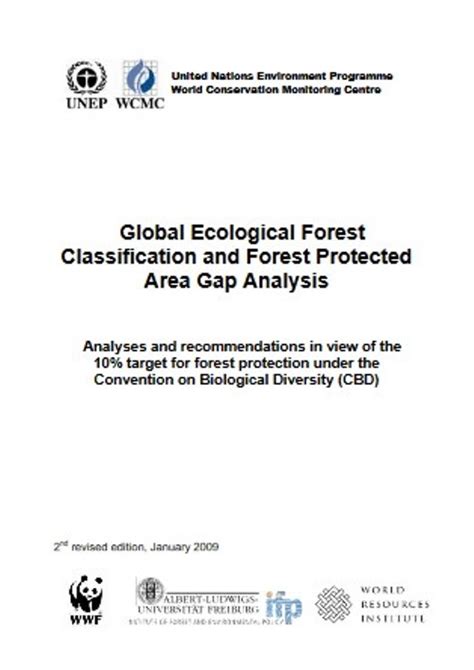 Fao Sfm Tool Detail Global Ecological Forest Classification And Forest Protected Area Gap