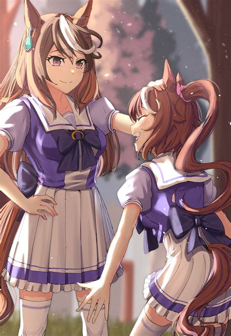 Tokai Teio And Symboli Rudolf Umamusume Drawn By Take978733141 Danbooru