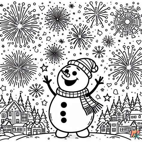 Coloriage Feu Dartifice Pour Enfants Imprimable Gratuitement