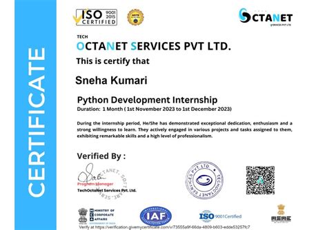 Sneha Kumari On Linkedin Pythondevelopment Internship