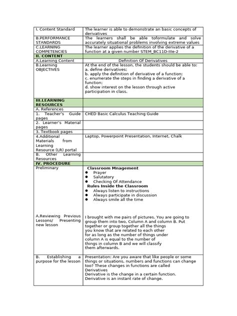 Basic Calculus Grade 11 Derivitives Pdf Derivative Learning