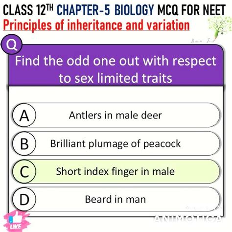 Principles Of Inheritance And Variation Important Mcq For Neet Youtube