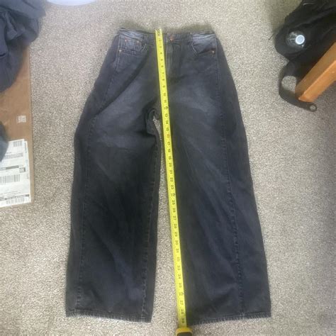 Faded Baggy Black Jeans Baggy Y2k Vintage Jeans Depop