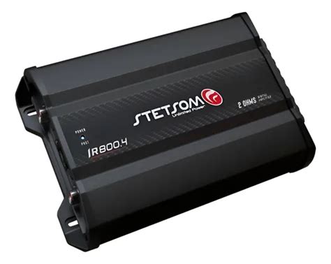 Modulo Stetsom Iron Line Ir8004 800w Rms 2 Ohms 4 Canais Preto