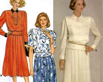 Butterick B4856 Sewing Pattern Misses Loose Fitting Top And Tunic