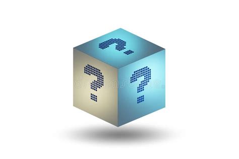 Cube With Question Marks On Its Sides Stock Illustration Illustration