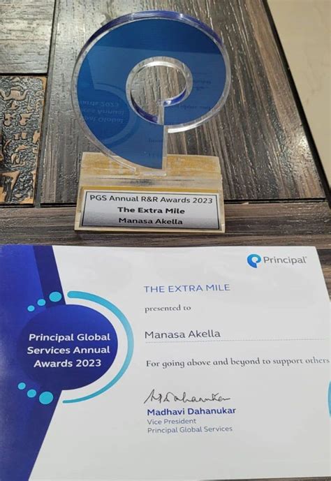 Manasa Akella On Linkedin Thank You Principal Global Services 21