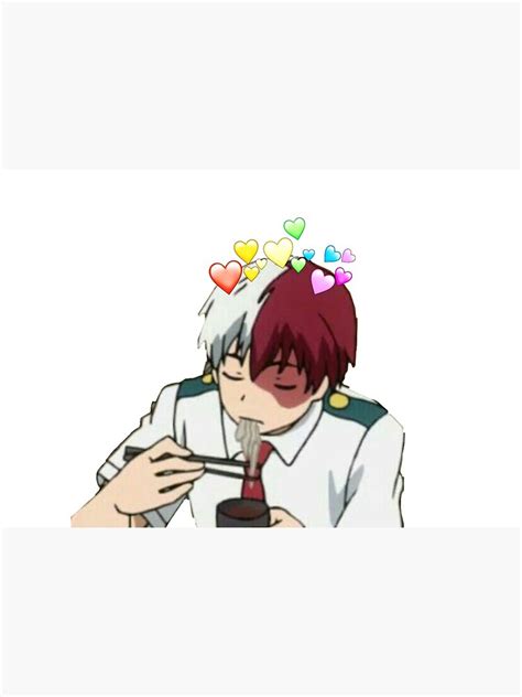 Todoroki Eating Soba Mask For Sale By Xlunaetic Redbubble