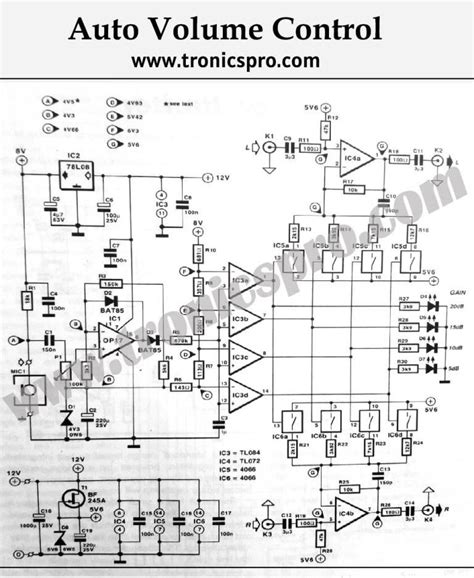 Auto Volume Control Circuit Diagram