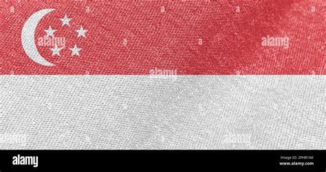 Singapore Fabric Flag Cotton Material Wide Flags Wallpaper Colored
