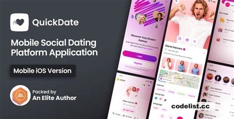 Quickdate Ios V23 Mobile Social Dating Platform Application