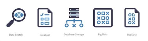 Premium Vector Data Search Database And Database Storage