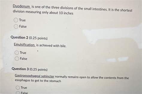 [solved] Duodenum Is One Of The Three Divisions Of The Sma