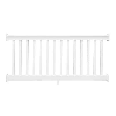 Weatherables Riviera 3 Ft H X 6 Ft W White Vinyl Railing Kit CWR T36 E6