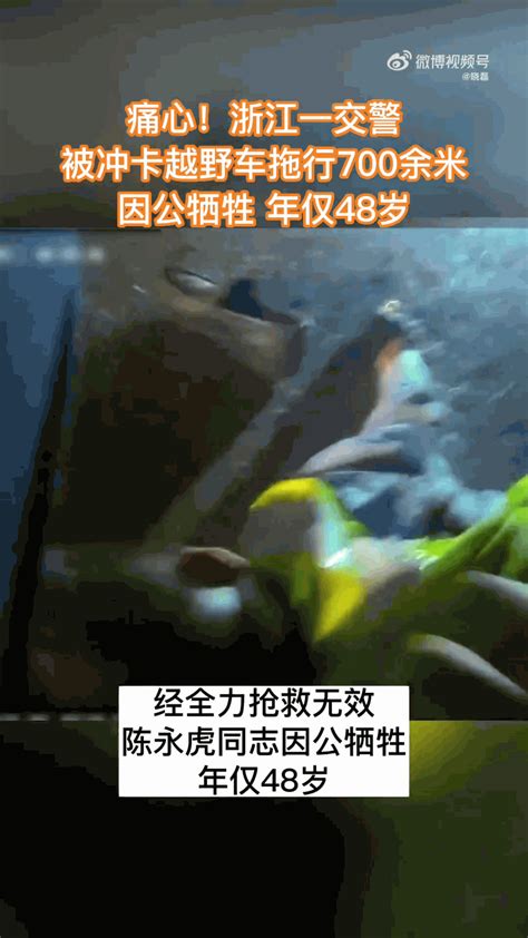 浙江交警被拖行700餘米殉職 肇事越野車司機被刑拘 星島日報
