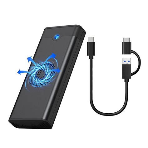 M2 Nvme Ngff Dual Protocol External Ssd Enclosure Adapter With Cooling