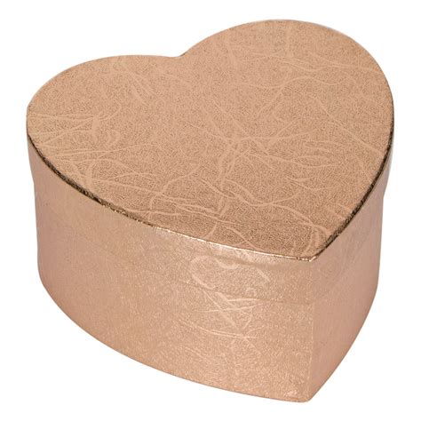 Cutie Cadou Inima Roz Auriu Folie Cu Capac 635ml