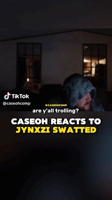 Caseoh Reacts To Jynxzi Getting Swatted 😳 Caseoh Jynxzi Youtube
