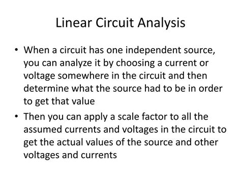 PPT Linear Circuit Analysis PowerPoint Presentation Free Download ID 579400