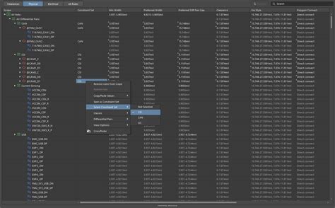 Constraint Manager Altium