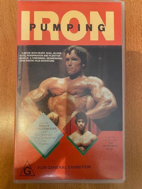 Pumping Iron Arnold Schwarzenegger Vhs Video Tape Retro Release