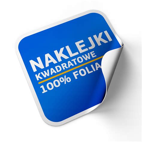 Naklejki Etykiety 50x50mm DRUK NA FOLII 150szt Cena Opinie