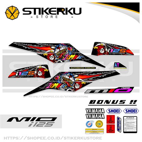 Mio I 125 STOCK DECALS STRIPING MIO M3 Z 125 STICKERS STICKER
