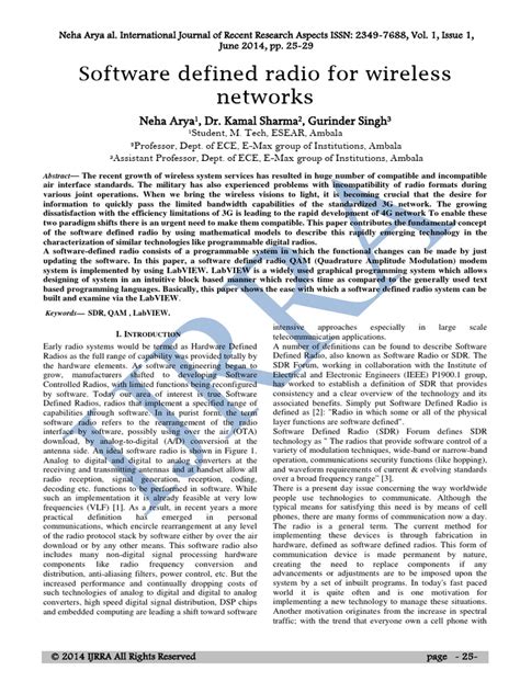 software defined radio for wireless netw pdf modulation software