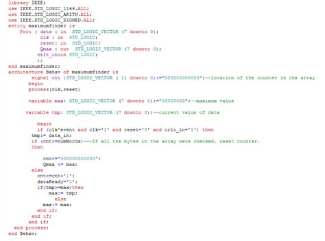 detector de señal máxima vhdl cerrado Electronica
