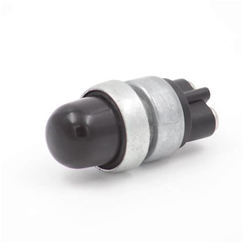Push Button 20 Mm Black Spst Raw Parts