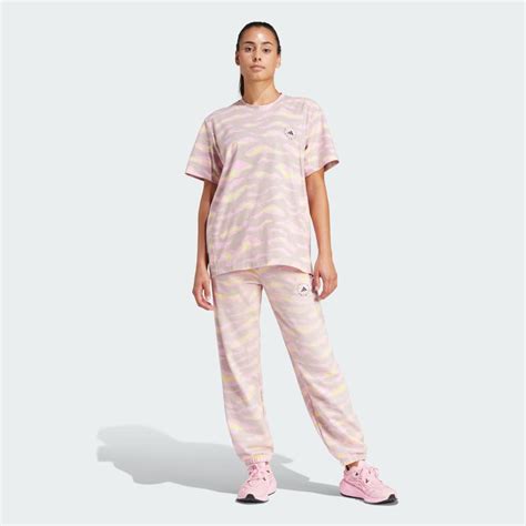 Adidas Adidas By Stella Mccartney Printed Sweat Pants Pink Adidas Tz