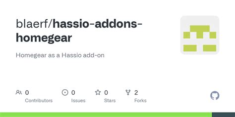 Github Blaerf Hassio Addons Homegear Homegear As A Hassio Add On