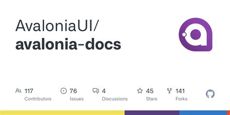 Avaloniaui Avalonia Docs · Discussions · Github