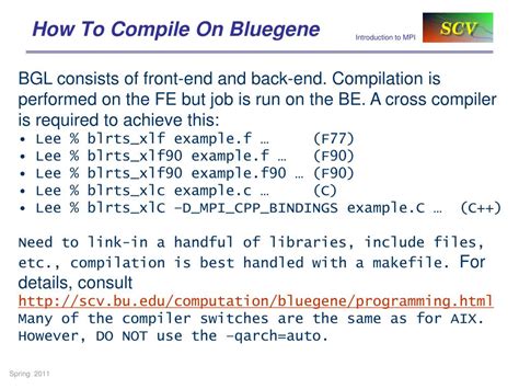 Ppt Introduction To Mpi Kadin Tseng Scientific Computing And Visualization Group Boston