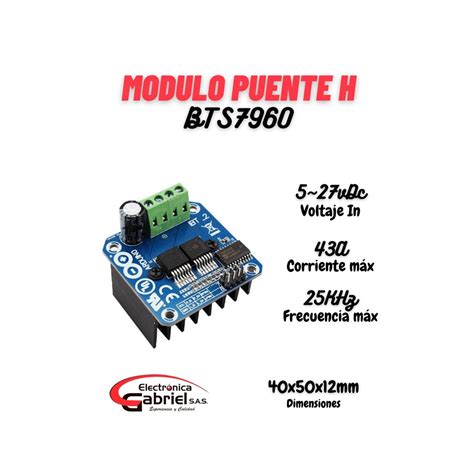 Modulo Puente H Bts7960 Electronica Gabriel