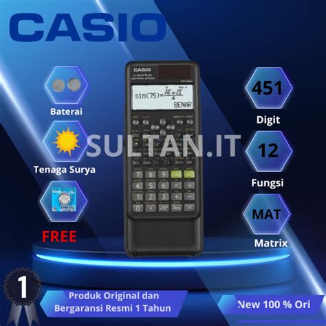 Jual Kalkulator Scientific Casio Fx 991id Plus 2 Original Di Seller