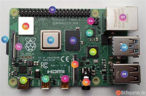 Chips Und Bauteile Auf Dem Raspberry Pi 4 Identifizieren
