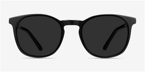 Safari Round Black Frame Prescription Sunglasses Eyebuydirect Canada
