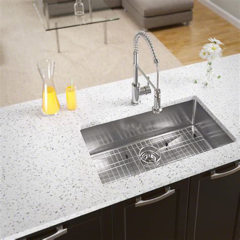 Mr Direct All In One Undermount Stainless Steel 31 In Single Bowl