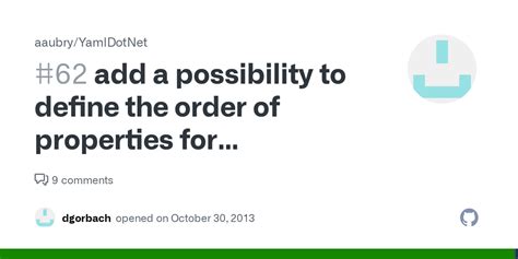 Add A Possibility To Define The Order Of Properties For Serialization