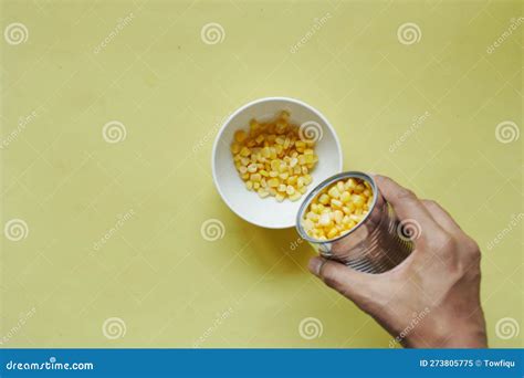 Canned Sweet Corn Close Up Stock Image Image Of France Shop 273805775