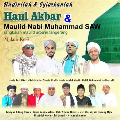 Haul Akbar Dan Maulid Nabi Muhammad SAW Digelar Oleh Turunan Ki Buyut Aniun Bin Idi Cakra ID