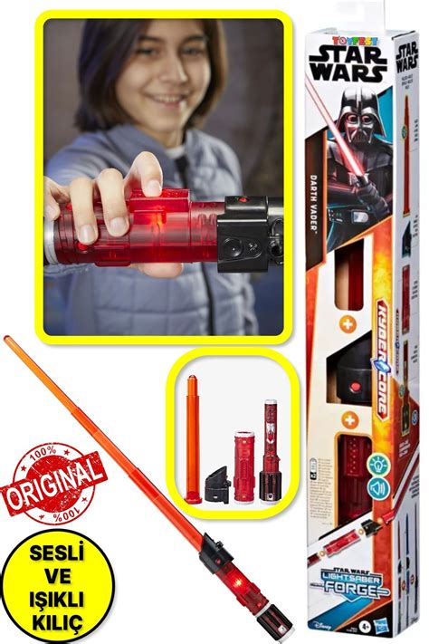 TOYFEST Darth Vader Electronic Forge Lightsaber Sesli ve Işıklı Işın
