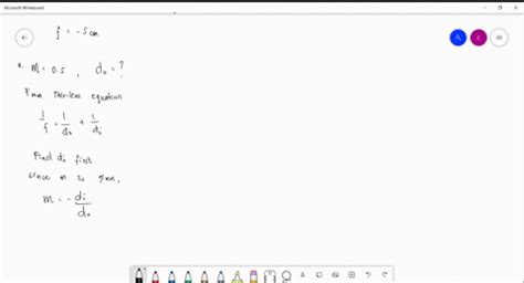 SOLVED Suppose The Convex Lens Is Re Placed With A Concave Lens With A Focal Length Of 5 0 Cm