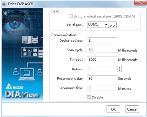 Communication Between Diaview Scada And Delta Plc—dvp 12se Through Modbus Serial Port
