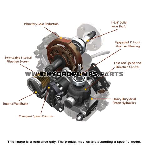 Hydro Gear Zt 5400 Transaxle 1015 1008r Oem Hydro Pump Parts