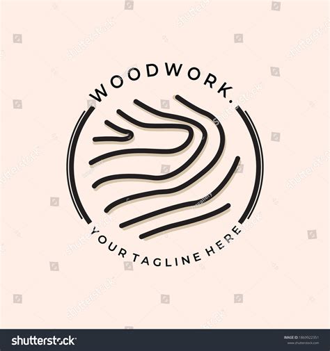 Wood Work Vector Illustration Logo Design Stock Vector Royalty Free