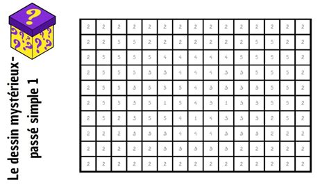 Le dessin mystérieux passé simple Association Ludendo